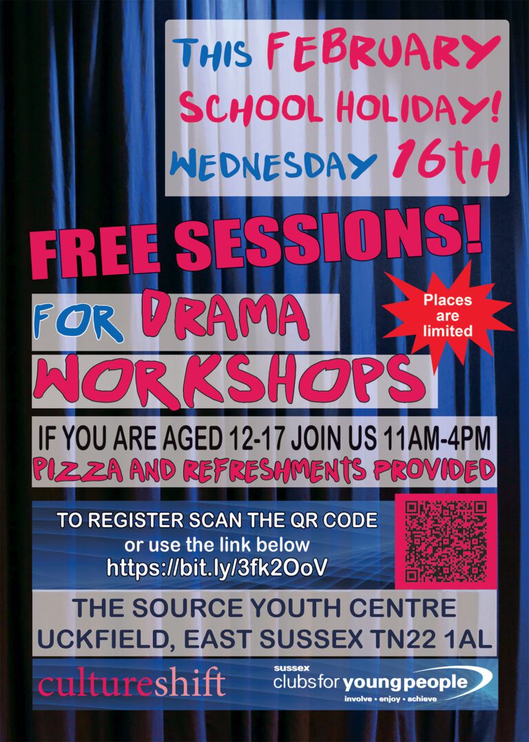 Free sessions for Drama Workshop this Half Term